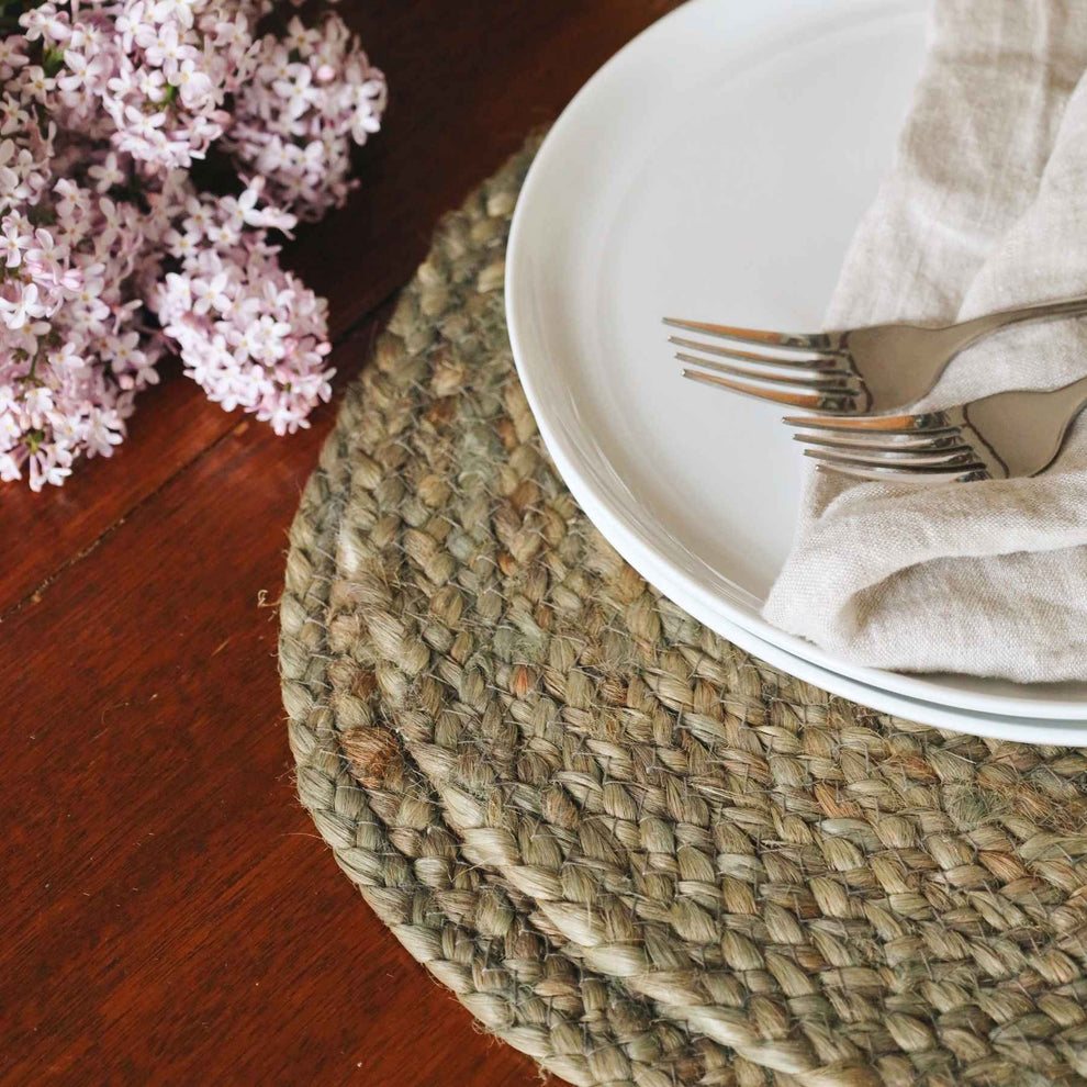 Handwoven Jute Placemats Set of 2 – Better Way Designs